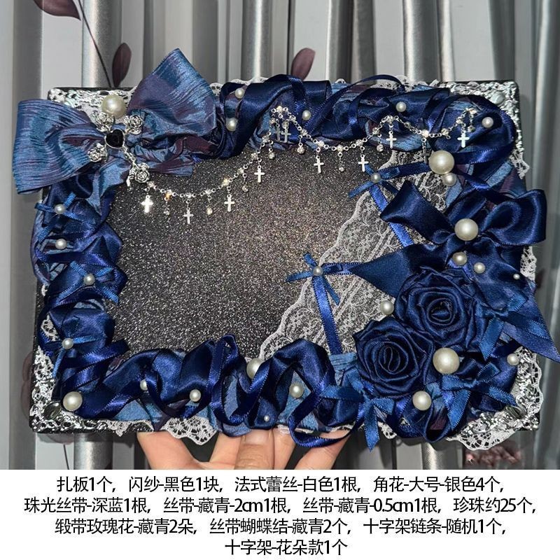 Pain Pack diy Material Blue White Series Full Set Tie Board Time kpop ...