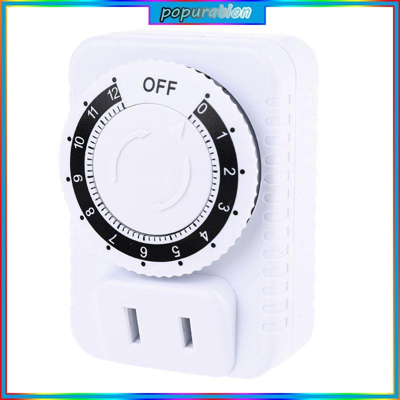 POP 12 Hour plugs-in Mechanical Electric Outlet Timers Switches AC110V ...