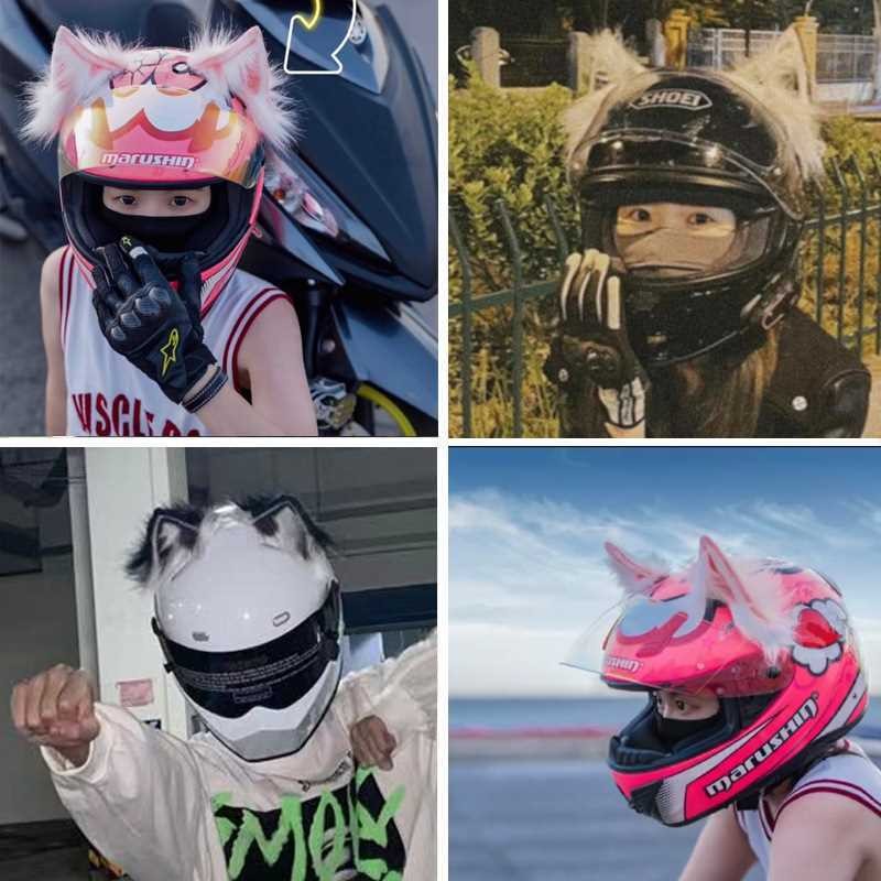 [2024NEW] Luxury Cat Ears Helmet Decorations Small Accessories Ears ...