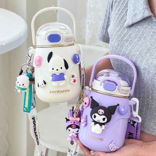 tumbler with straw botol air tahan sejuk kuromi tumbler tahan sejuk Lujunni Kuromi Water Cup ...