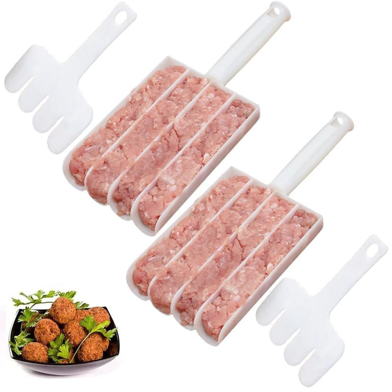 3/4 Rows Meatball Maker with Cutting Shovel Plastic Meatball Machine ...