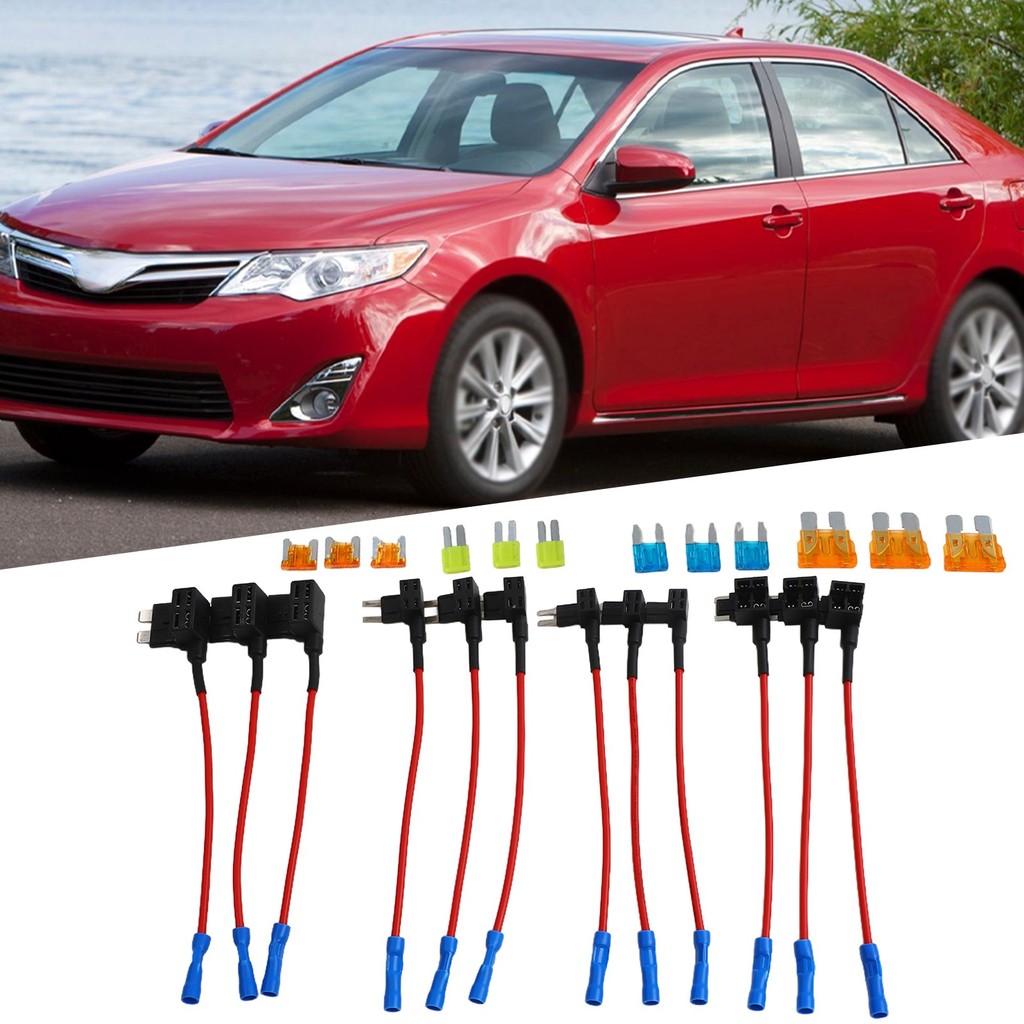 [BESTWFM] -Fuse Taps Set 4 Types Fuses Circuit Adapter and Fuse Kit for ...