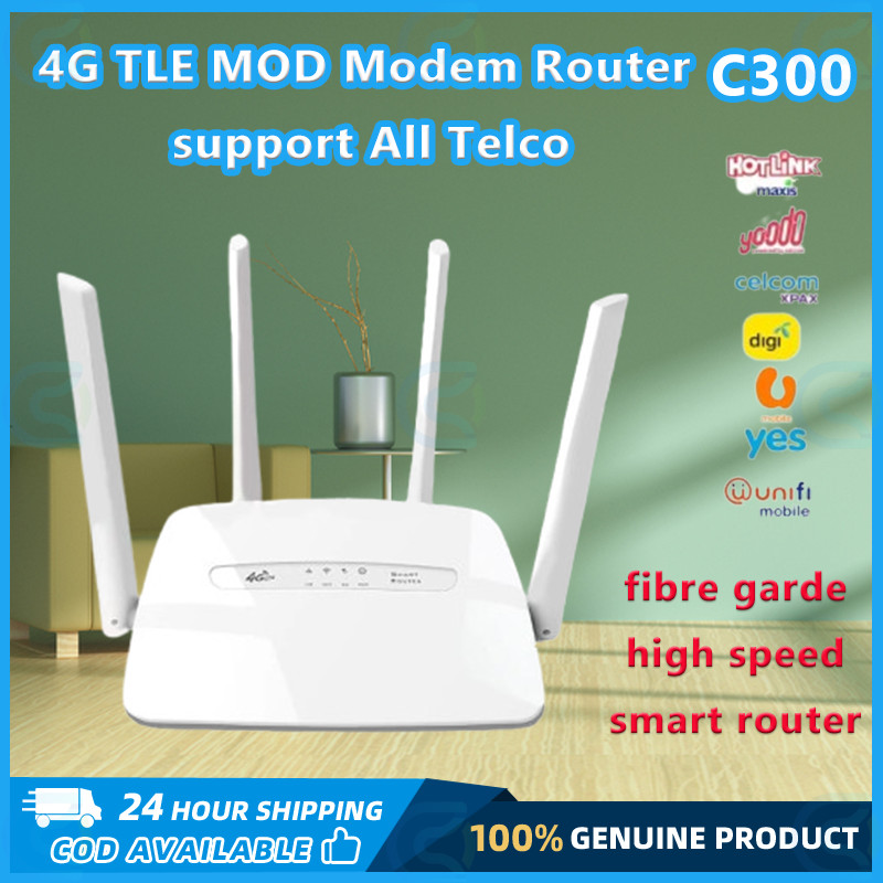 【Malaysia shipping】C300 Modified Unlocked 4G LTE WiFi Modem Router for ...