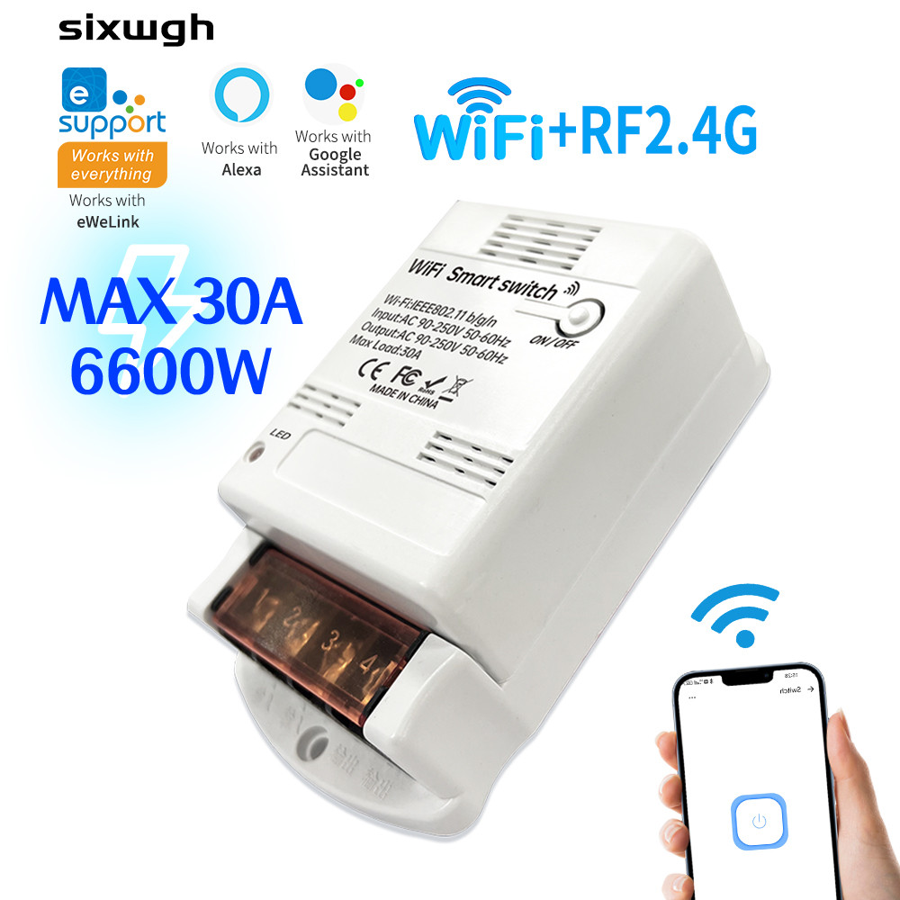 30A Wifi smart switch Water pump switch support eWeLink App works with ...