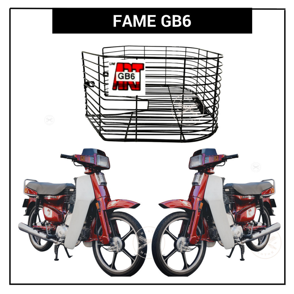 𝗔𝗥𝗧 𝗙𝗥𝗘𝗘 𝗧𝗔𝗣𝗔𝗞 𝗕𝗔𝗪𝗔𝗛 HONDA FAME GB6 WIRE BASKET IRON BAKUL BESI RAGA ...