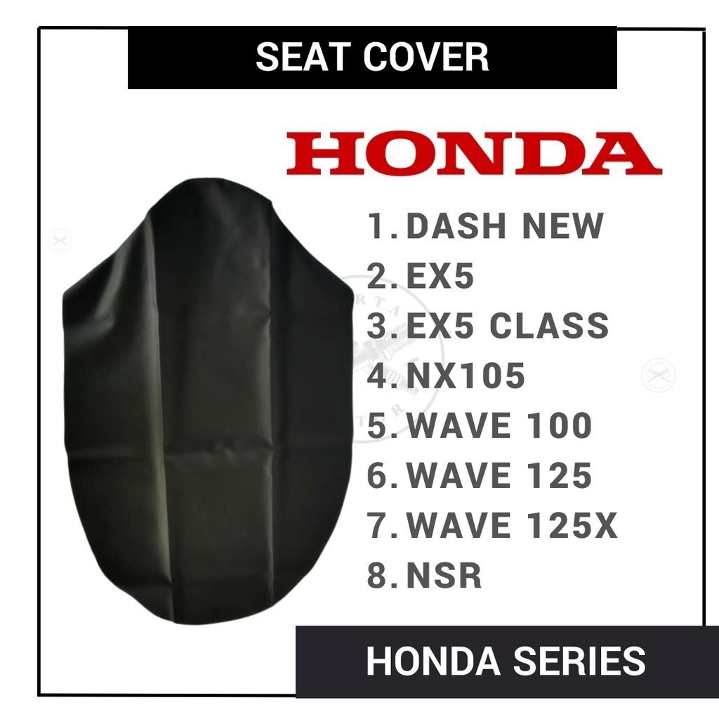 HONDA SEAT COVER SARUNG KULIT - WAVE DASH NEW EX5 CLASS NX105 NX 105 WAVE 100 W100 WAVE 125 W125 ...