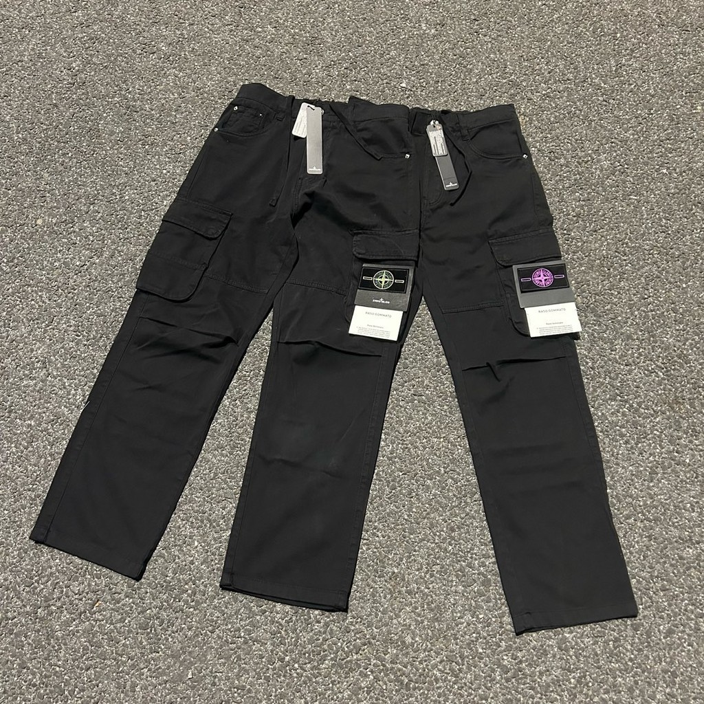 Stone island Multi Pocket Classic Cuff Label Zipper Performance Long ...