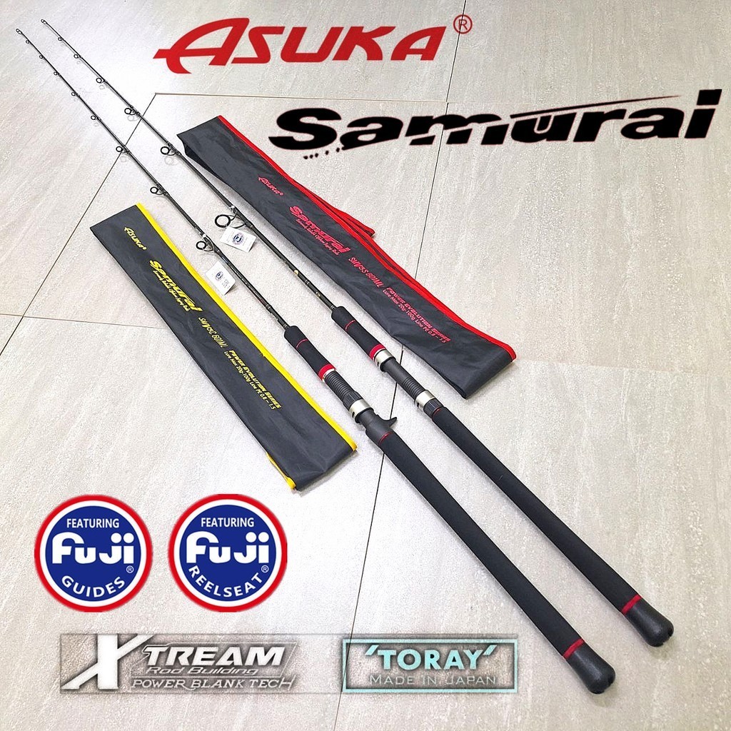 ASUKA SAMURAI V3 SPINNING BAITCASTING JIGGING ROD | Shopee Malaysia
