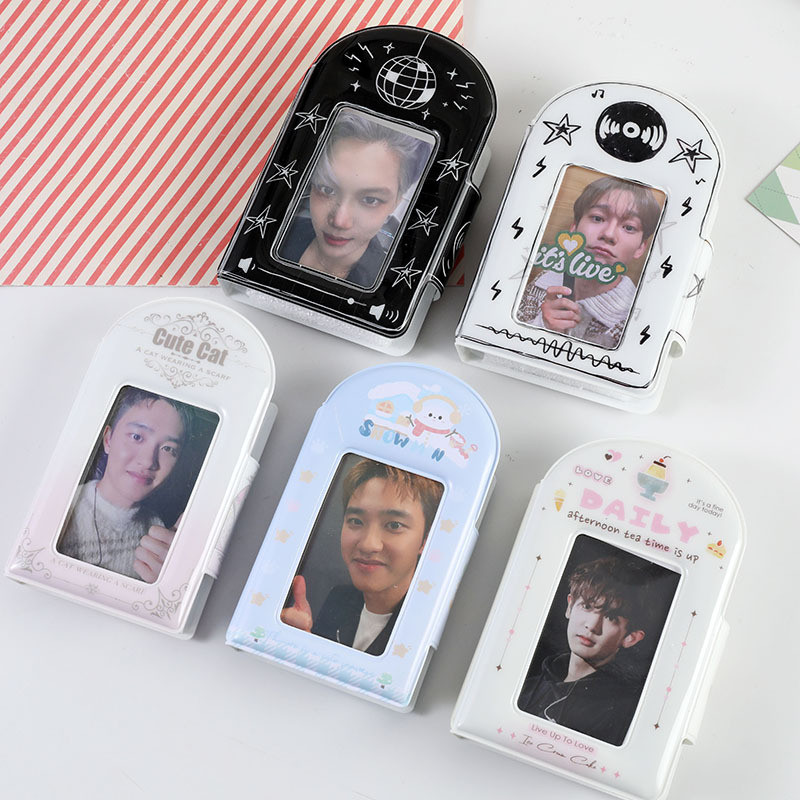 Ins Pink Cat Cat Reverse Snap Idol Photo Album Album Card Case 3 Inch ...