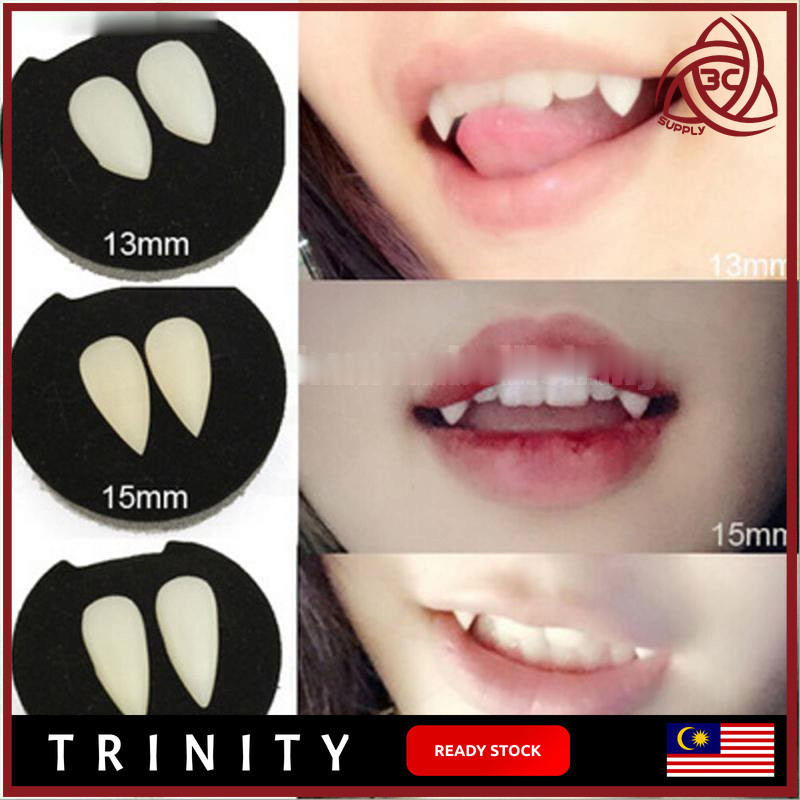 Cosplay Prank Act Halloween Bloodcurdling Vampire Teeth Fang Werewolves ...