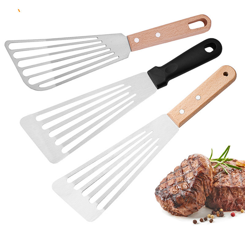 Stainless Steel Fish Frying Spatula Fish Flip Spatula Frying Steak ...