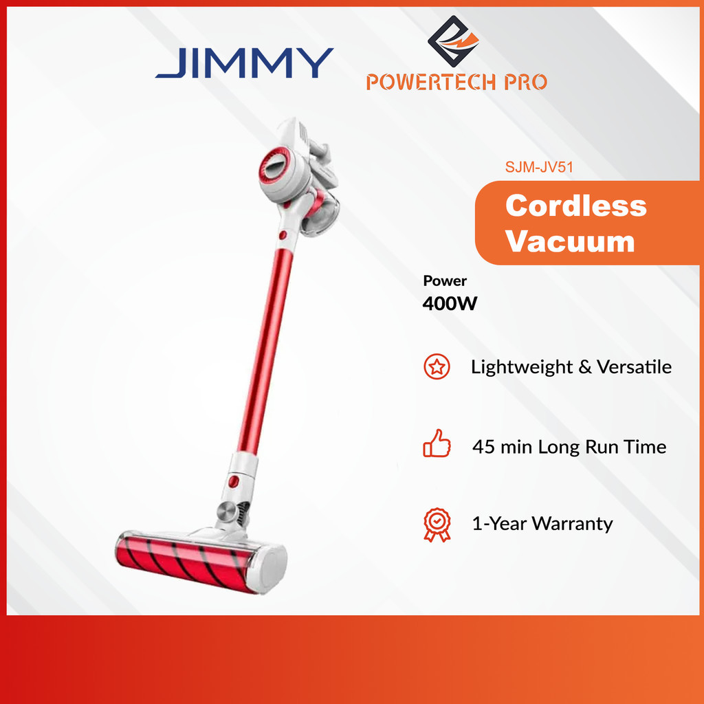 Jimmy Cordless Vacuum with Lightweight & Versatile Efficient HEPA ...