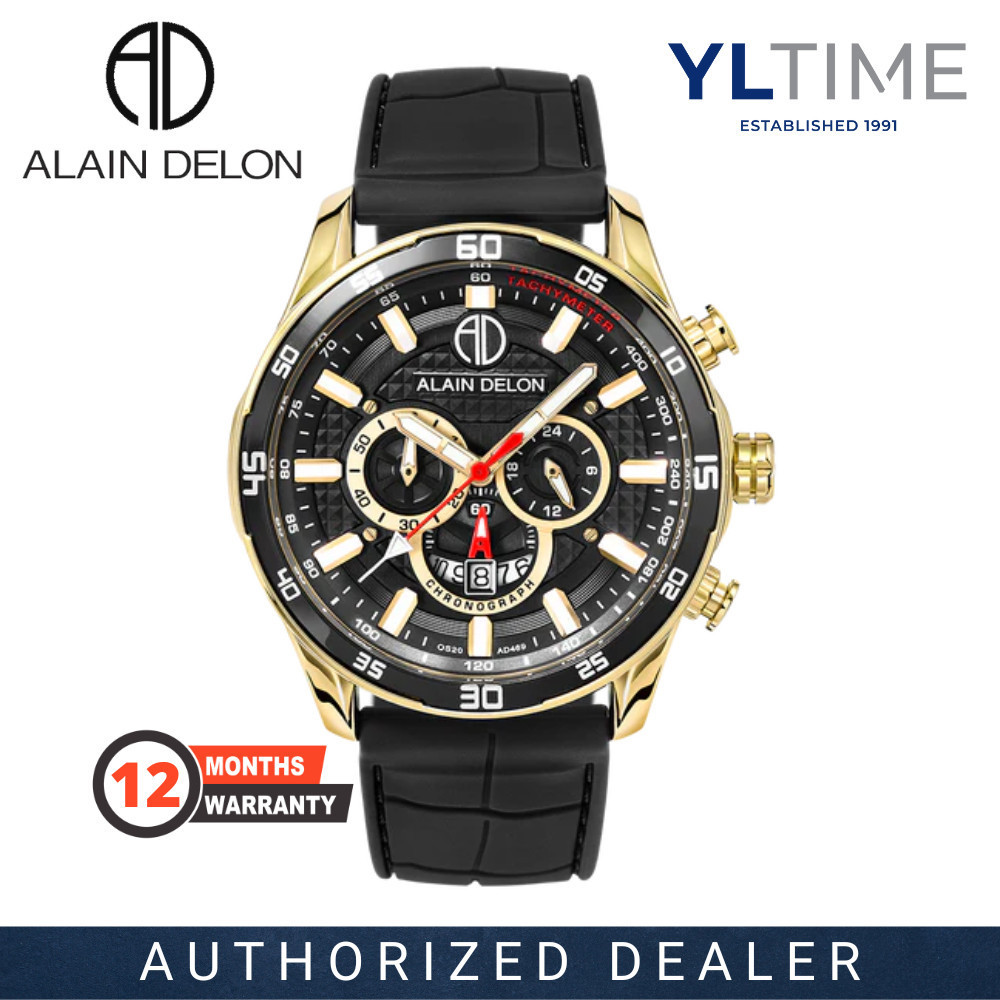 Alain Delon Gent AD469-1232C Analog Chronograph Quartz Watch (100% ...