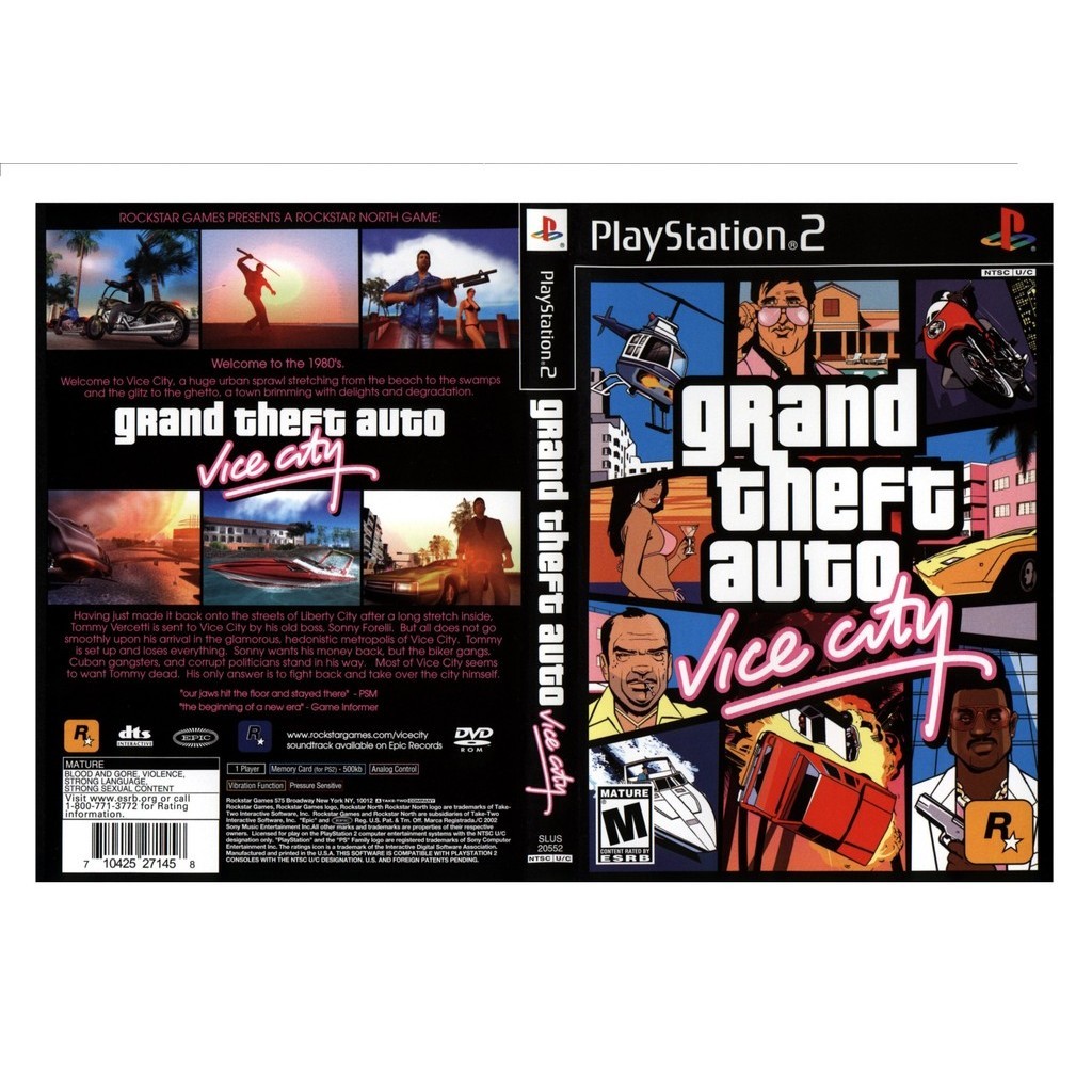 🔥PS2 Games CD DVD 🔥PS2 Grand Theft Auto , vice city DVD game ...