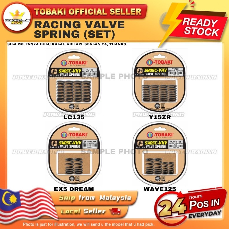 LC135/ Y15ZR/ EX5 DREAM100/ WAVE125 TOBAKI RACING VALVE SPRING Y15 Y ...