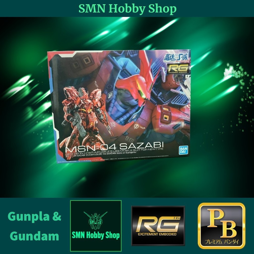 RG 1/144 Sazabi Clear Color Ver Gundam Docks at Guangzhou Limited ...