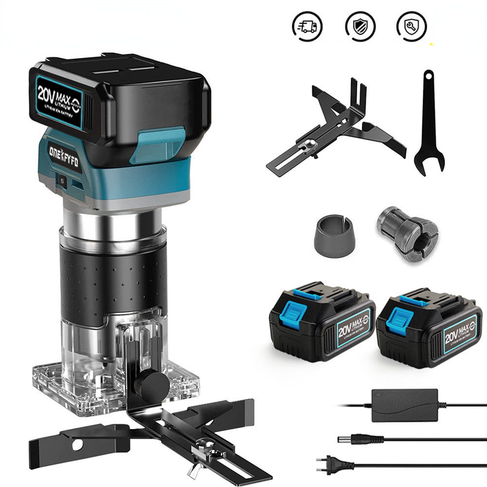 5 Speeds Brushless Electric Handheld Trimmer Cordless Portable Wood ...