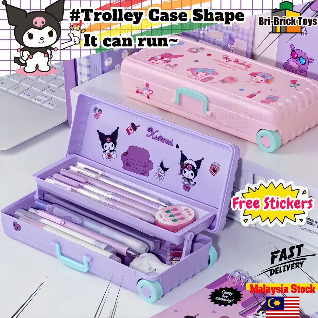 Koromi Pencil Case Luggage Pencil Box Kotak Pensil Barang Kuromi Murah ...