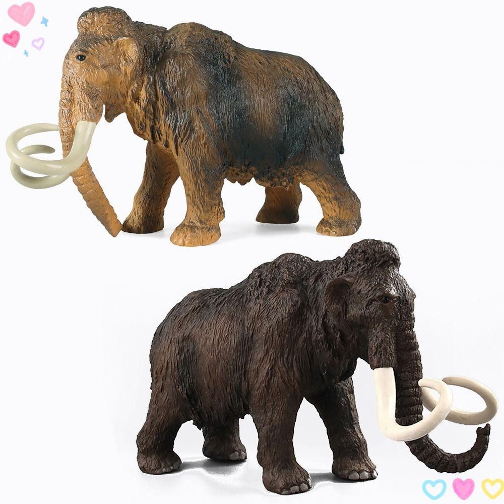 Lifelike Mammoths Model Realistic Early Education Teaching Toy Woolly ...