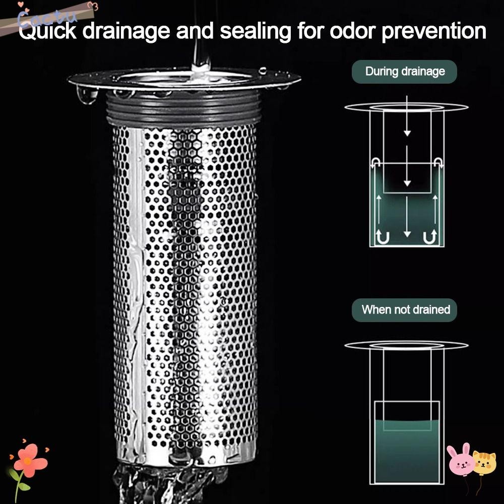 FACC-H Shower Floor Drain, Backflow Preventer Deep Water Sealed Sink ...