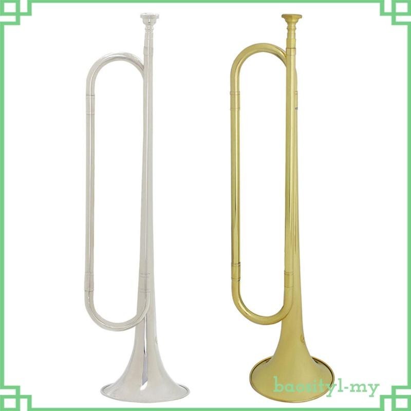 [BaositybfMY] B Flat Bugle Brass Bugle Cavalry Trumpet Portable ...