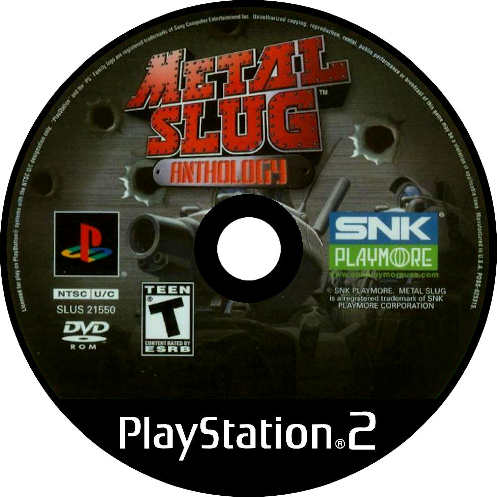 🔥PS2 Games CD DVD 🔥PS2 Metal slug anthology collection (Dvd Game ...