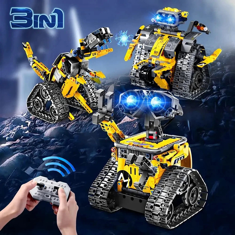 Technic 3 IN 1 City Engineering Car Excavator Bulldozer Transform RC ...