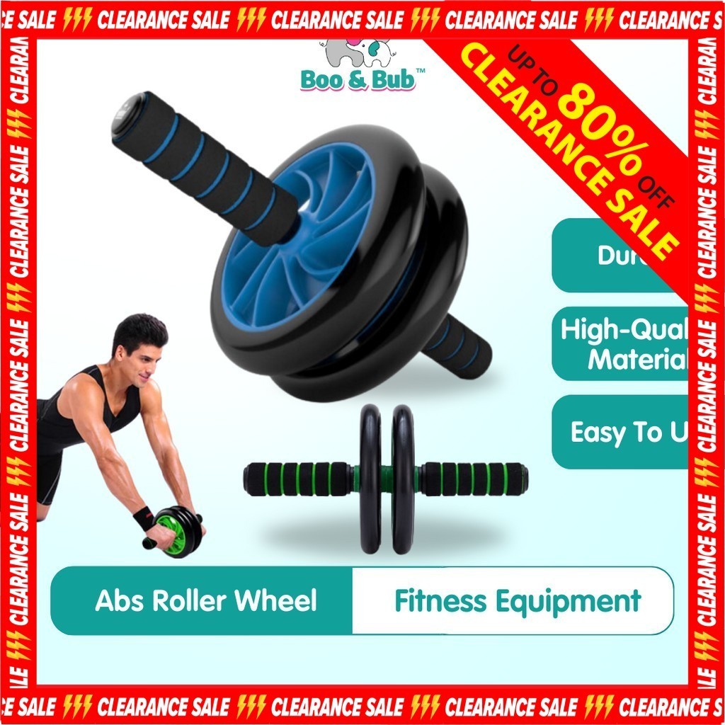 🐘Boo&Bub🐘Abs Wheel Roller | Core Abs Rollout Exercise Double Wheel ...