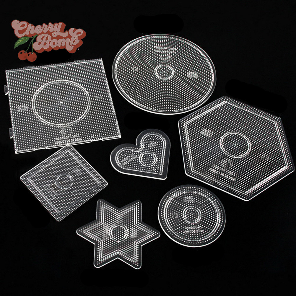 (Cherry Bomb) NEW Large Pegboards for Perler Bead Hama Fuse Beads Clear ...