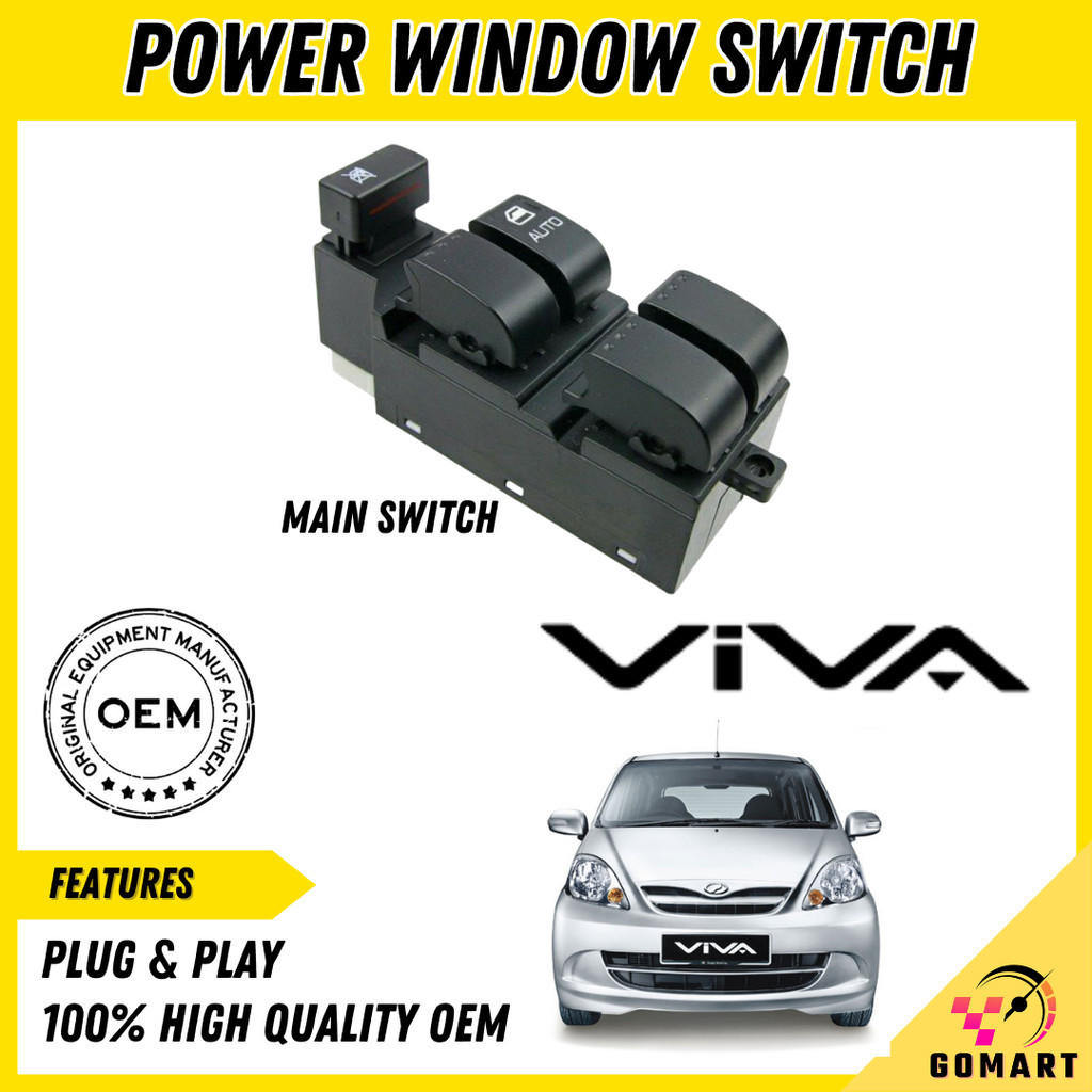 PERODUA VIVA POWER WINDOW Main Master Switch Button Spare part Suis ...