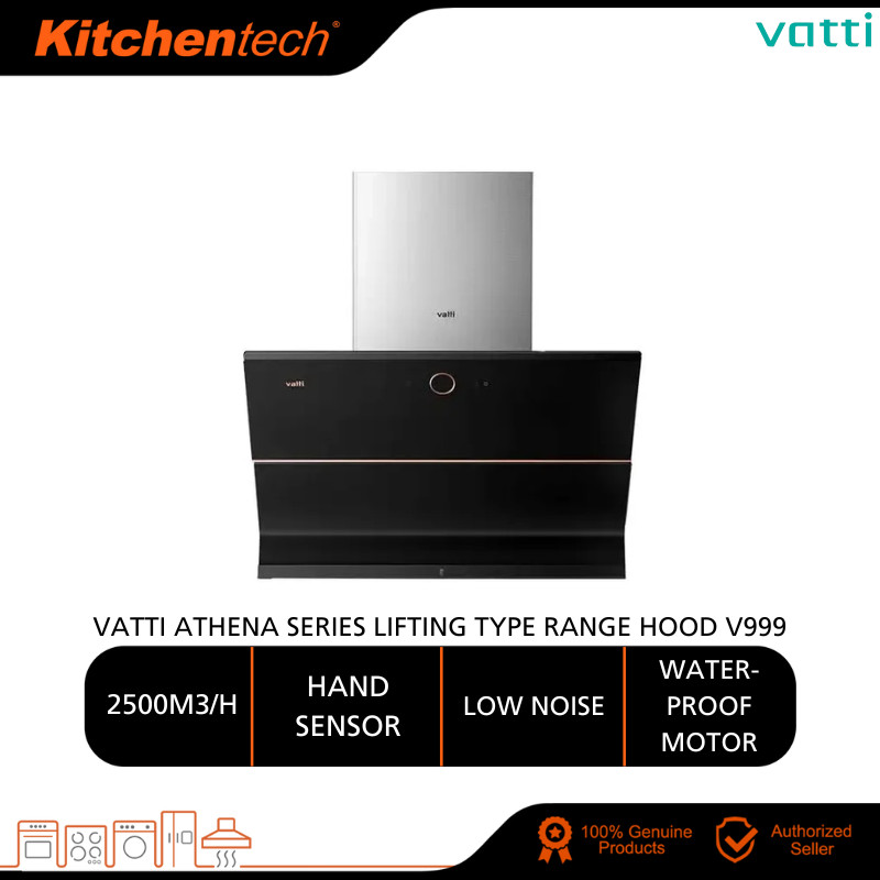 Vatti Athena Series Lifting Type Range Hood V999 2500m3/h Suction Power ...