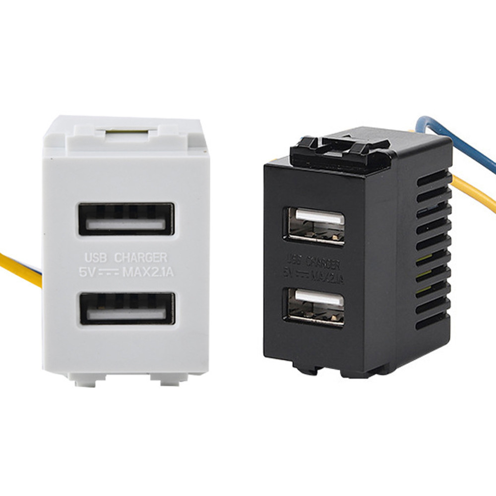 Mobile Phone Charging Panel Dual USB Power Module 220V Socket 5V ...