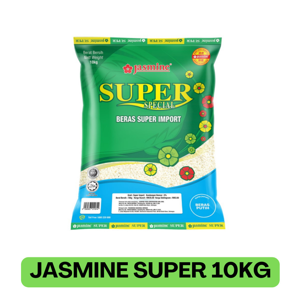 JASMINE SUPER BLUE IMPORT RICE 10KG Beras Jasmine Super Special (10kg ...