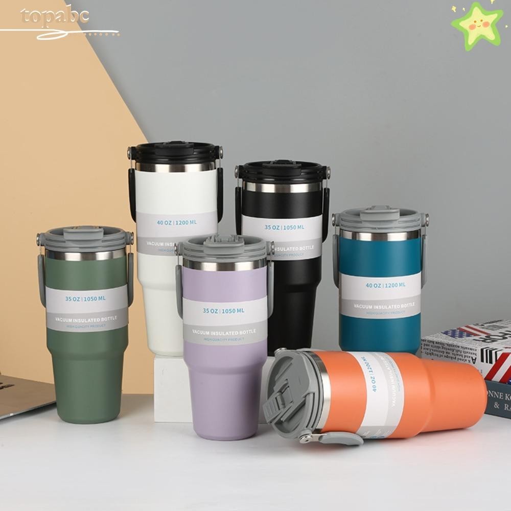 TOPABC Car Vacuum Flasks, with Straw 900ml Large Capacity Insulated ...