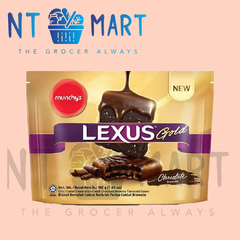 Munchy's Lexus Gold Chocolate Coated Chocolate Brownie / Madagascar Vanilla (192g) | Shopee Malaysia
