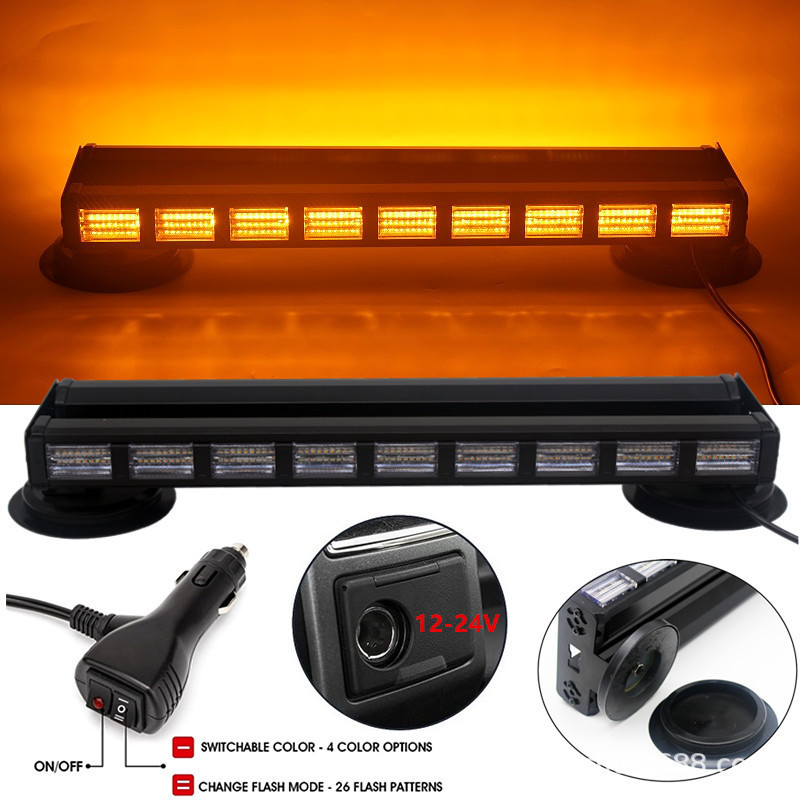 162led Double Row Color-changing Strobe Light 360°Surround Car Lights ...