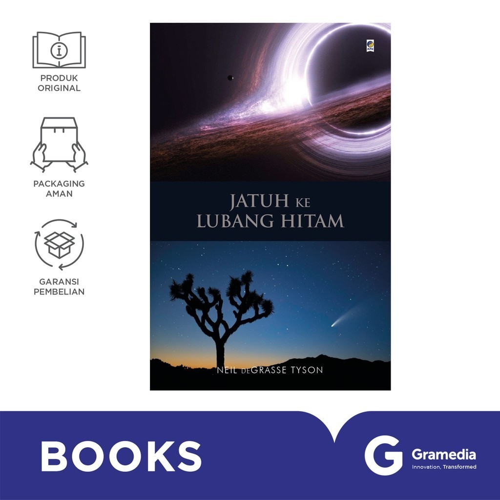 HITAM Gramedia Book Falls Into The Black Hole (Neil Degrasse Tyson ...