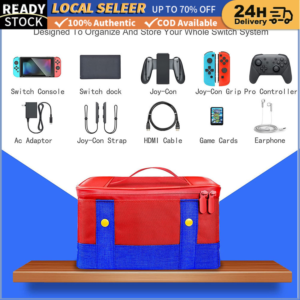 Mario Carrying Case For Switch Game Accessories Game Console OLED ...