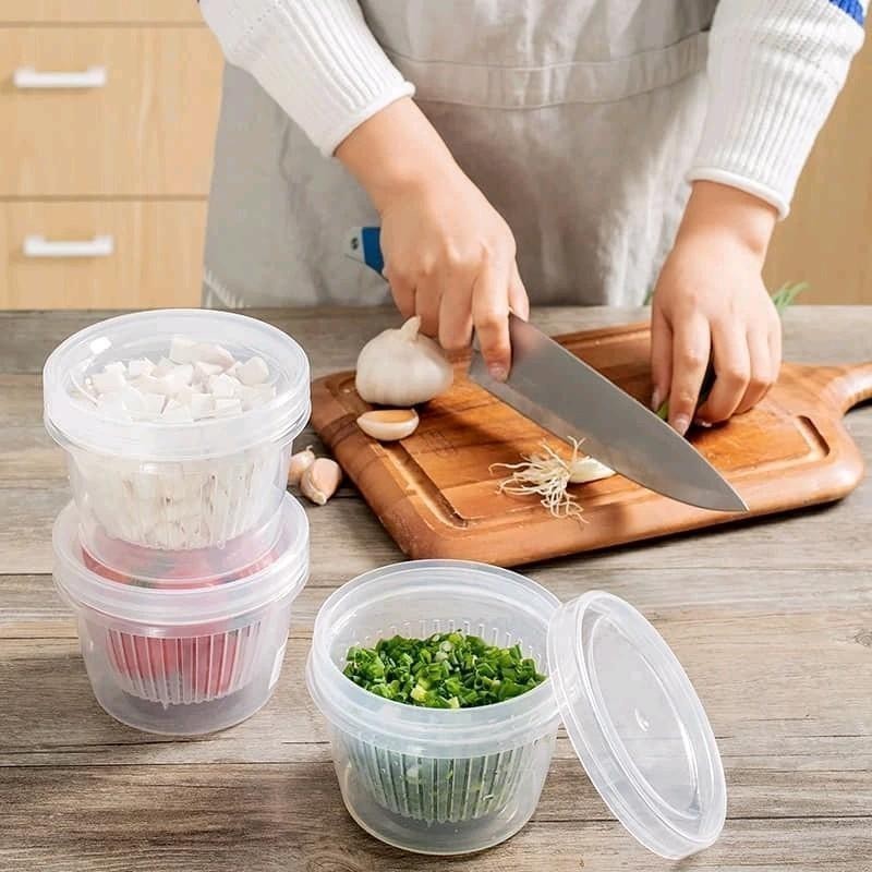 4-compartment Kitchen onion, ginger and garlic storage box, fresh ...