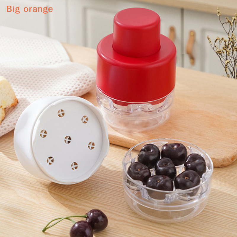 [Big orange] Seven-Hole Fast Cherry Pitter Cherry Stone Remover Seed ...