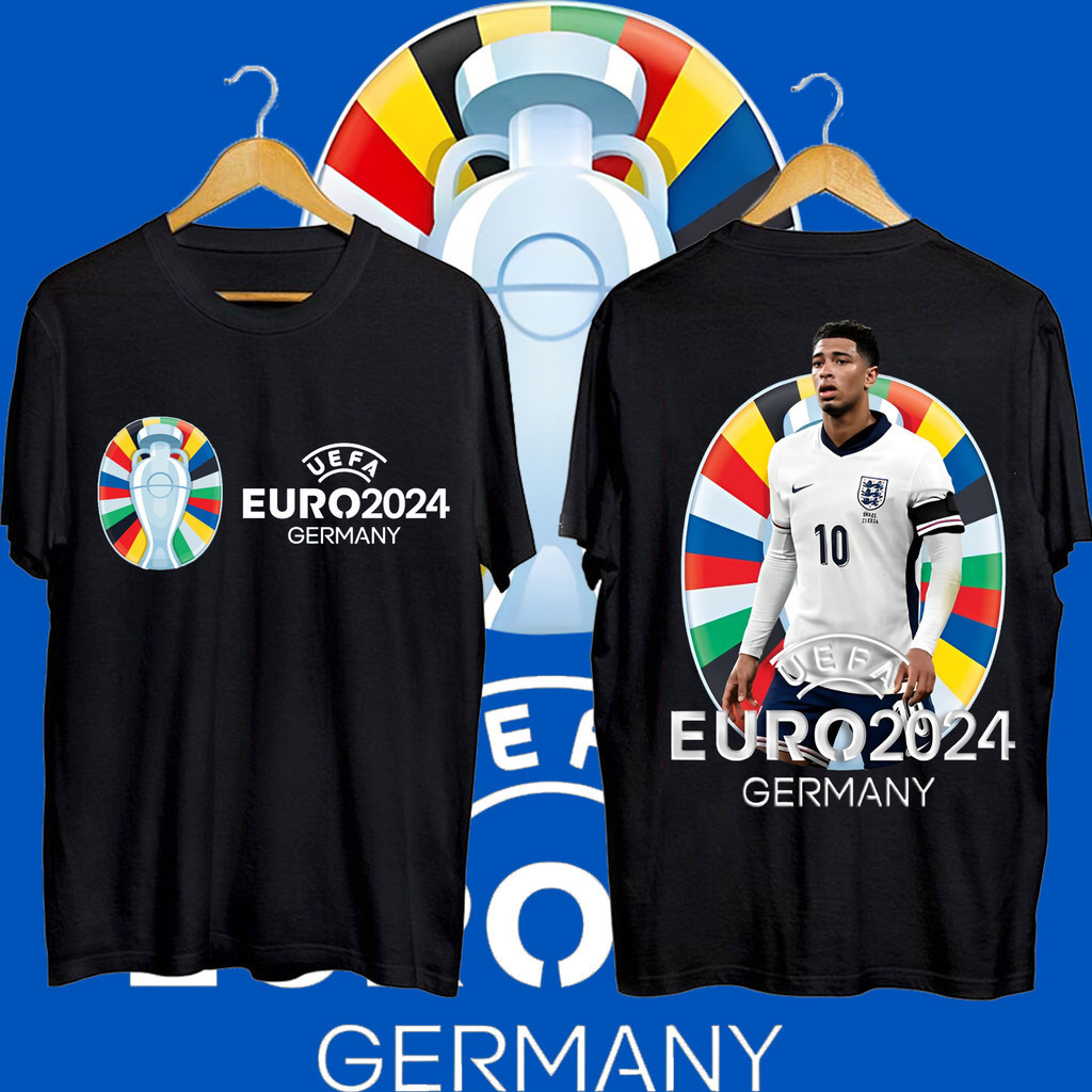 EURO 2024 European Cup Football Match T-Shirt UEFA Cotton Comfortable ...