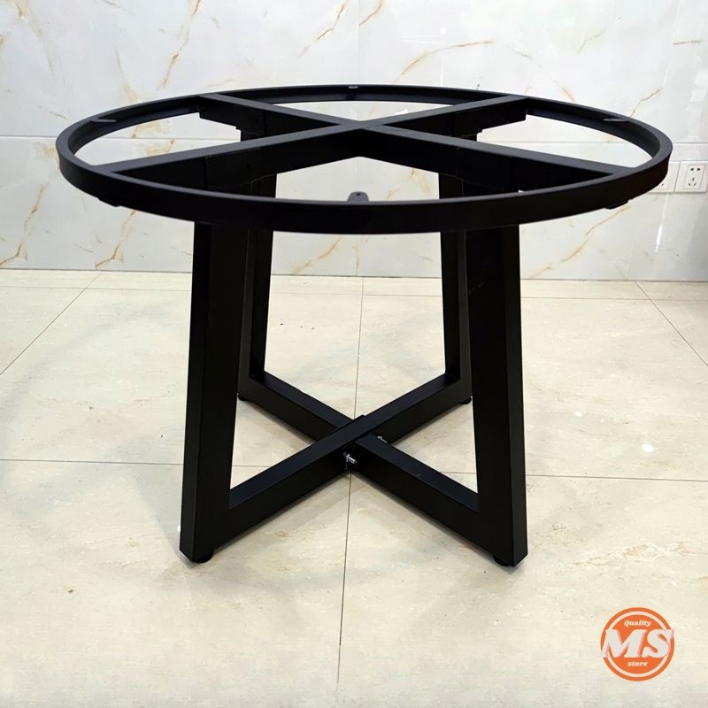 Round Metal table legs Large bracket marble slate coffee table leg ...