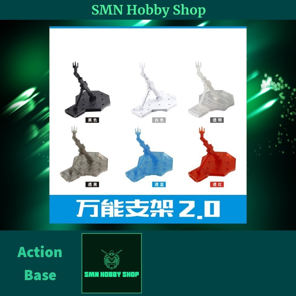 Action Base 1 for MG,HG,RG,SD 1/144,1/100 Scale [Figure & Gundam Holder Display Stand] (SMN ...
