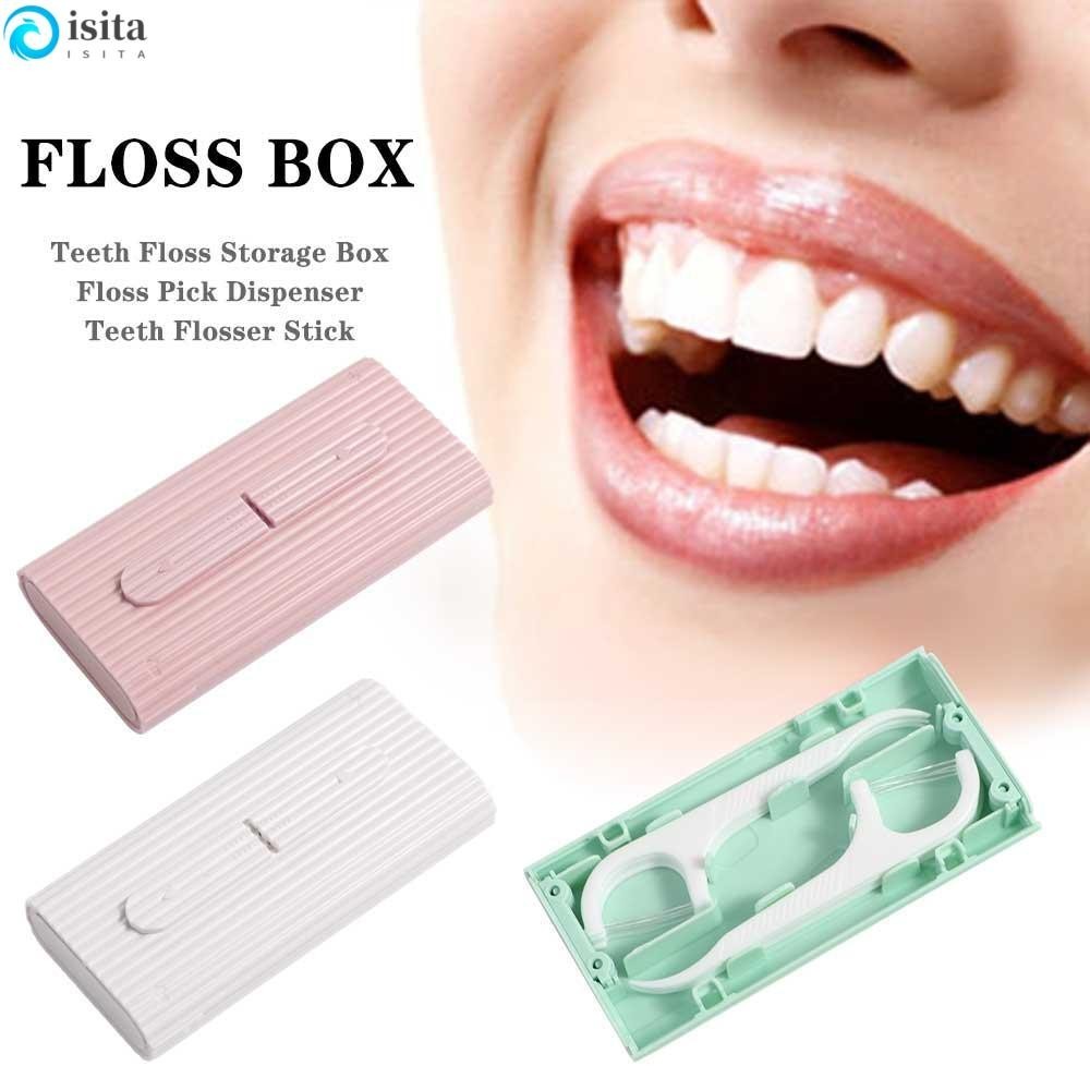 ISITA Teeth Floss Storage Box Mini Waterproof Toothpick Oral Cleaning ...