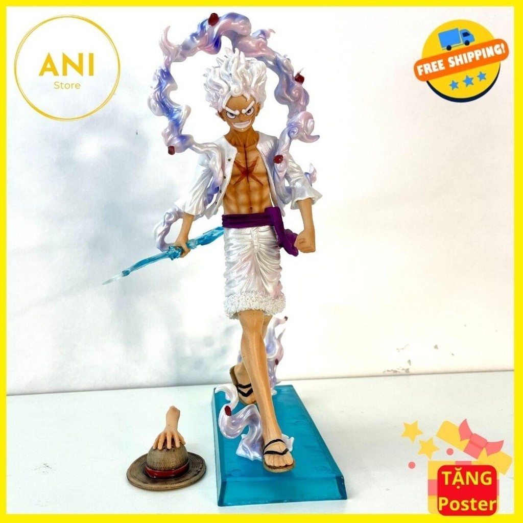 Luffy Gear 5 fighting position 25cm tall with super cool standing ...