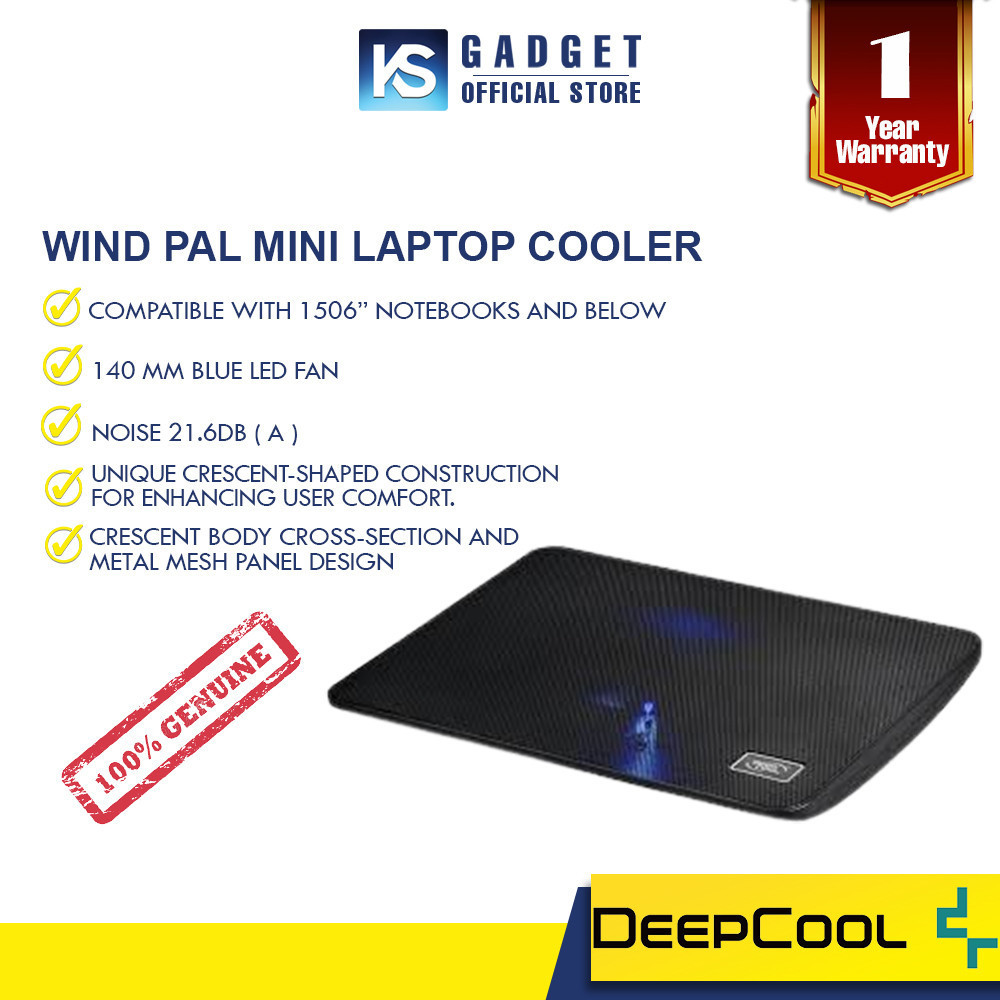 DEEPCOOL WIND PAL MINI LAPTOP COOLER ( DP-N114L-WDMI ) | Shopee Malaysia