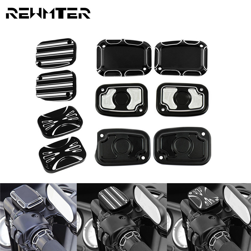 Motorcycle Front Brake Reservoir Master Cylinder Cover CNC Aluminium ...