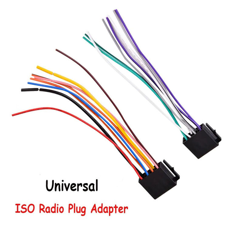 Universal Female ISO Wiring Harness Car Radio Adaptor Connector Wire ...