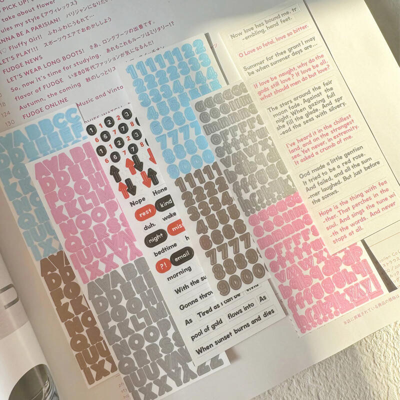 ENWEI 15 Pcs [Basic Numeric and Alphabet Series] Simplicity Journal ...