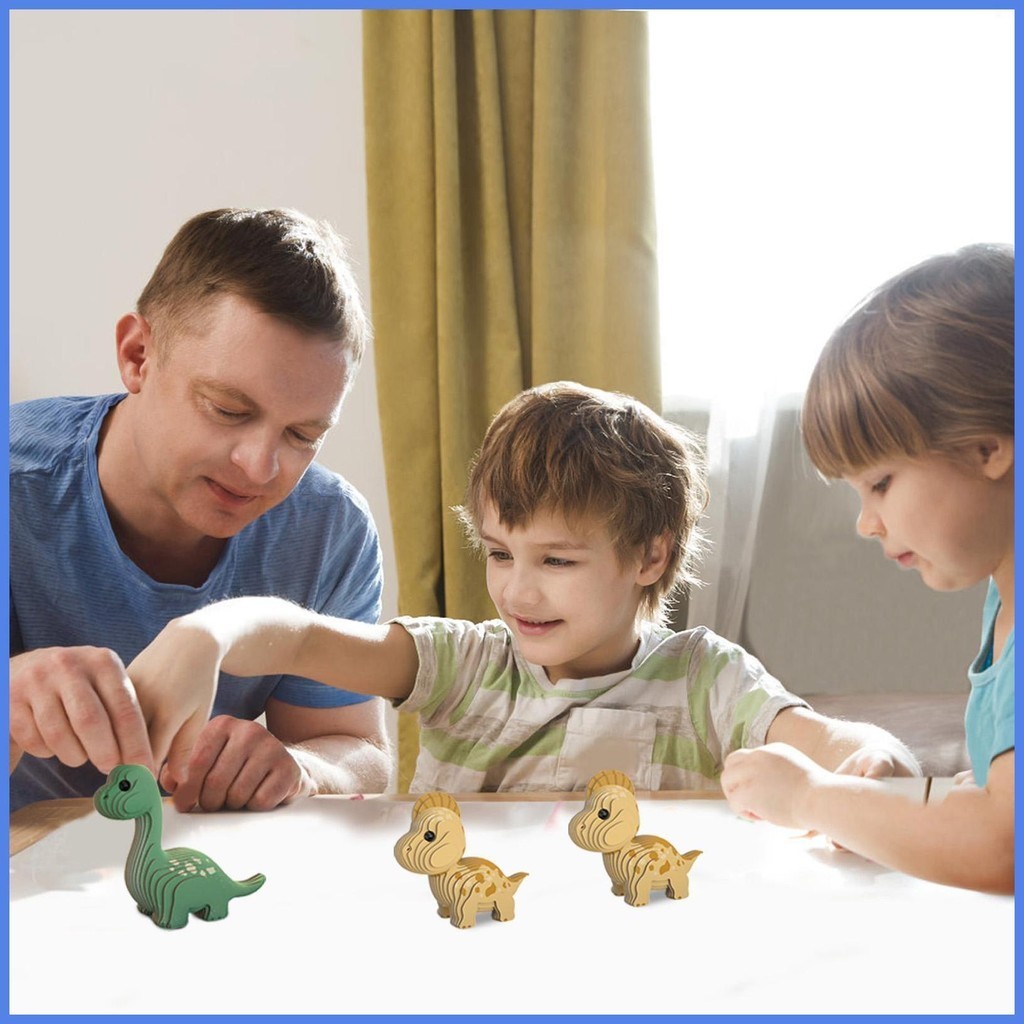 3D Dinosaur Puzzles 3D Jigsaw Corythosaurus Animal Puzzle Hand-Eye ...